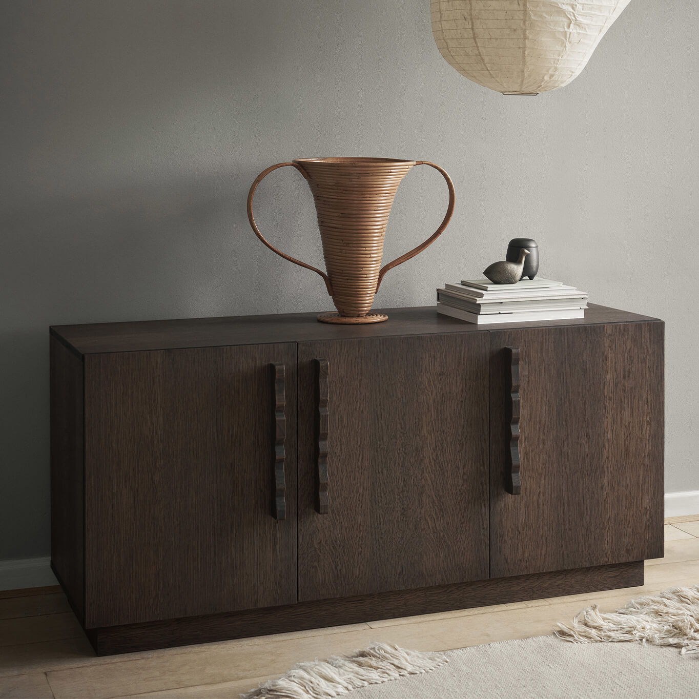 Meuble de rangement UNDA Chêne Teinté Foncé FERM LIVING | SILVERA