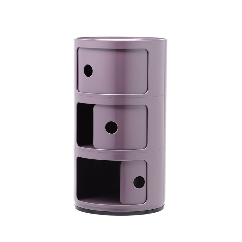 Meuble de rangement COMPONIBILI 3 tiroirs Violet KARTELL | SILVERA