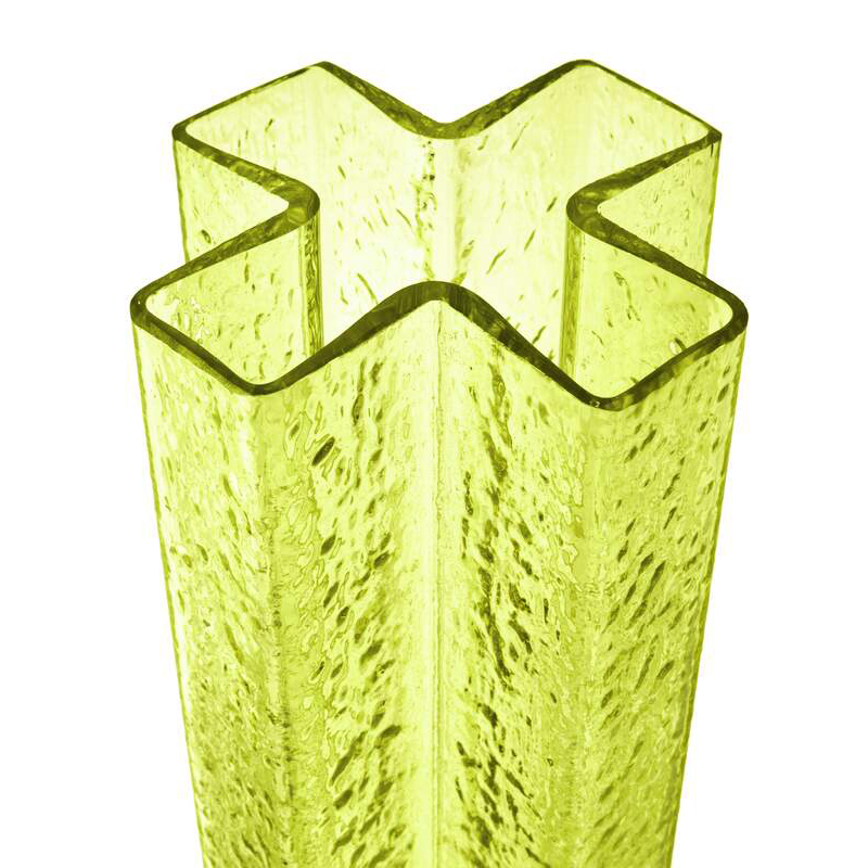 Vase Vase CROSS H 12 Vert pomme CASSINA | SILVERA