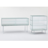 Meuble de rangement COMMODORE Haut Verre rayé GLAS ITALIA | SILVERA