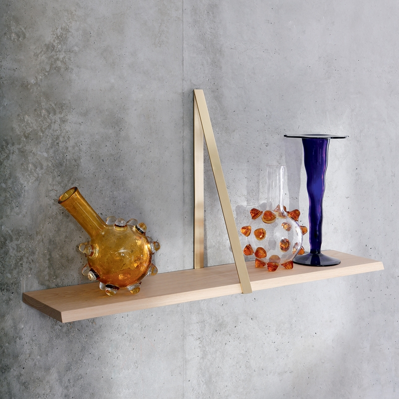 Etagère T-SQUARE support laiton Noir COEDITION | SILVERA