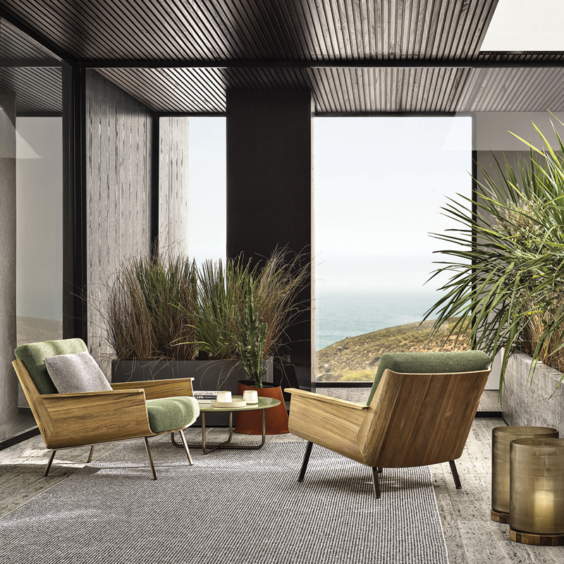 Outdoor Lounge Chair DAIKI OUTDOOR MINOTTI | SILVERA