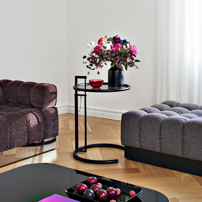 Side Table ADJUSTABLE TABLE E1027 Smoked Black CLASSICON | SILVERA