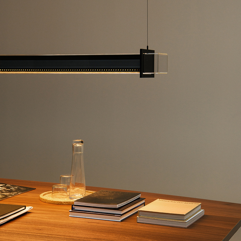 Pendant Light QUADRATUBE P2 Pétrole SAMMODE STUDIO | SILVERA
