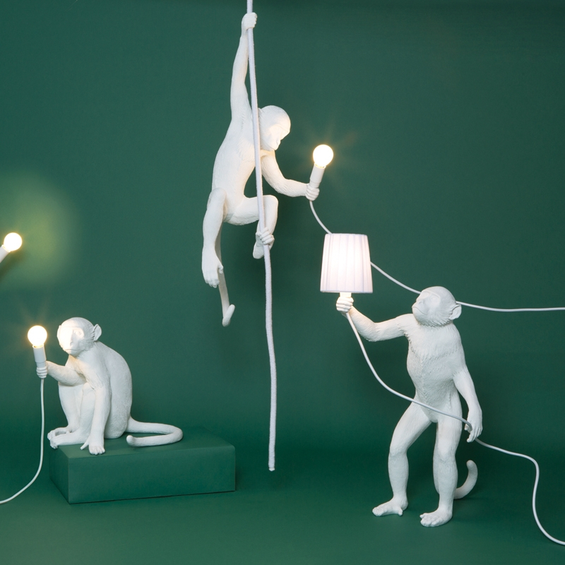 Pendant Light MONKEY Ceiling White SELETTI | SILVERA