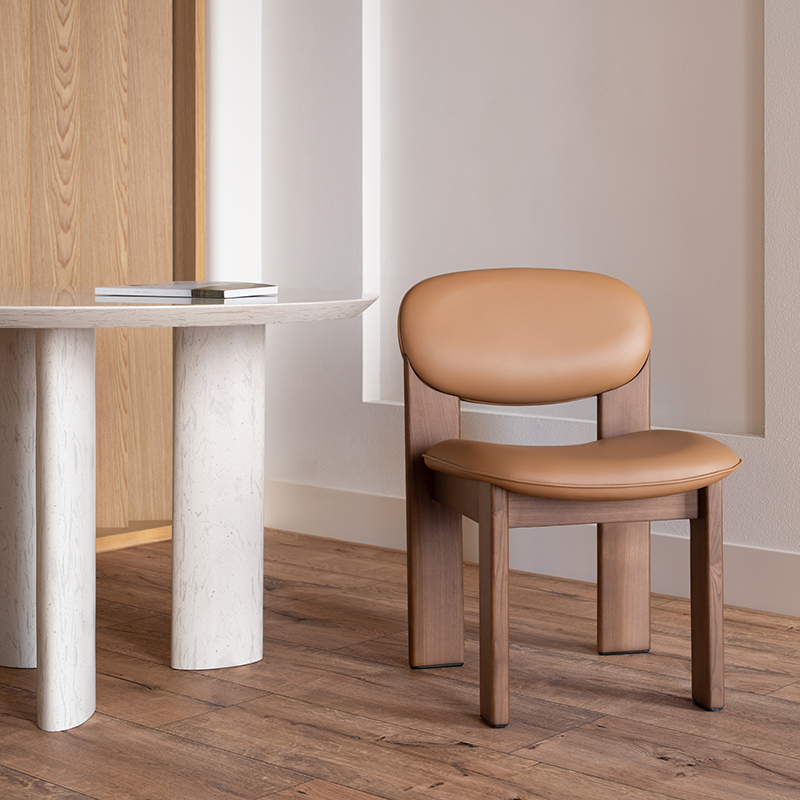 Dining Chair ARCHIPEN Leather Biscotto NOOM HOME | SILVERA