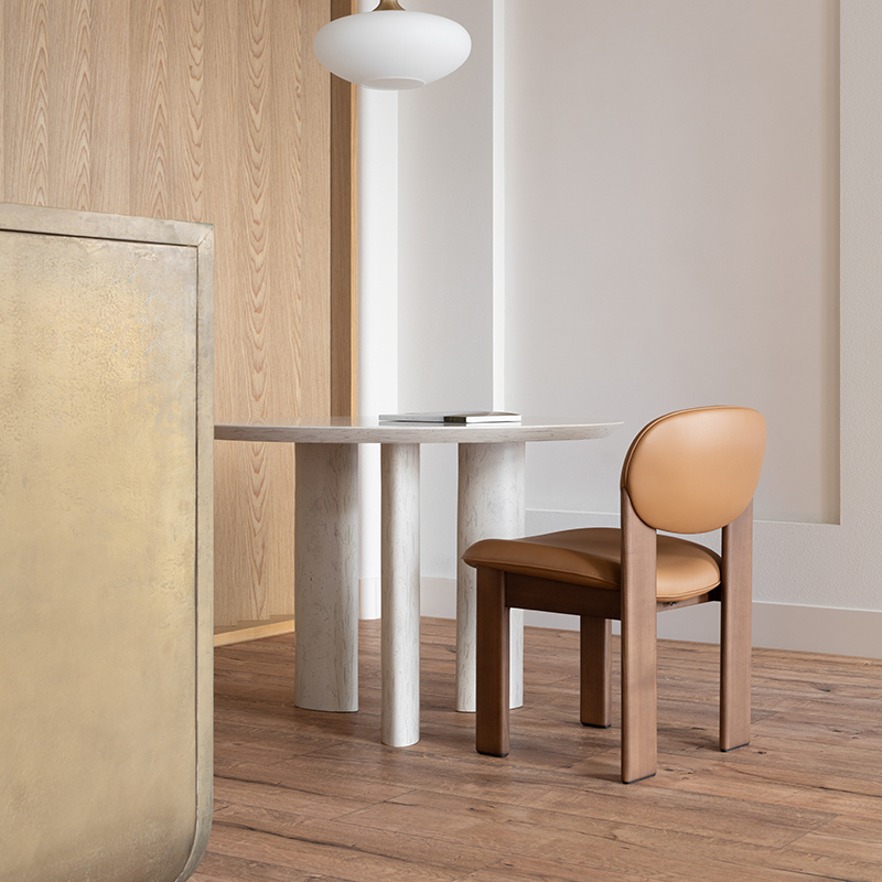 Dining Chair ARCHIPEN Leather Biscotto NOOM HOME | SILVERA