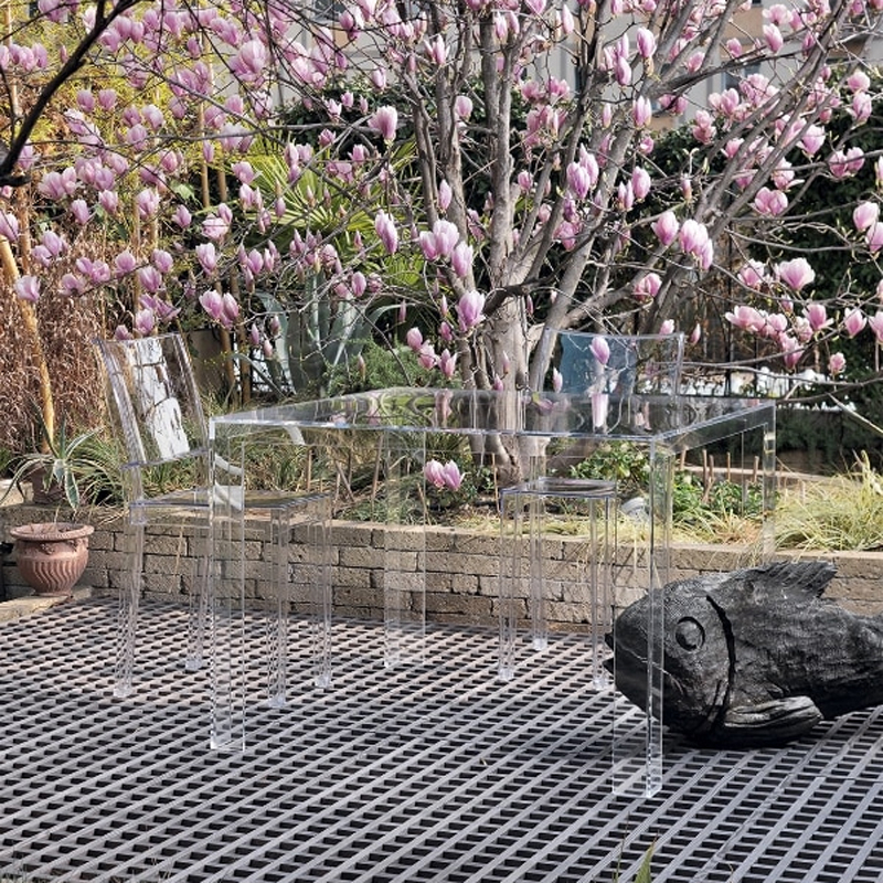 Dining Table INVISIBLE TABLE Cristal KARTELL | SILVERA