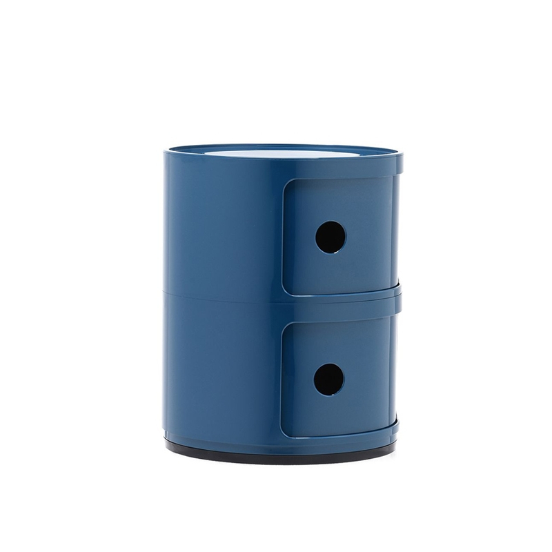 Meuble de rangement COMPONIBILI 2 tiroirs Bleu KARTELL | SILVERA