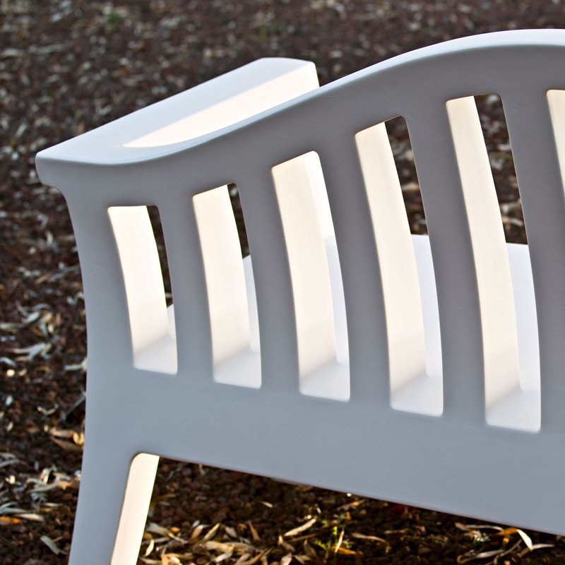 Banc extérieur GIULIETTA Blanc SERRALUNGA | SILVERA