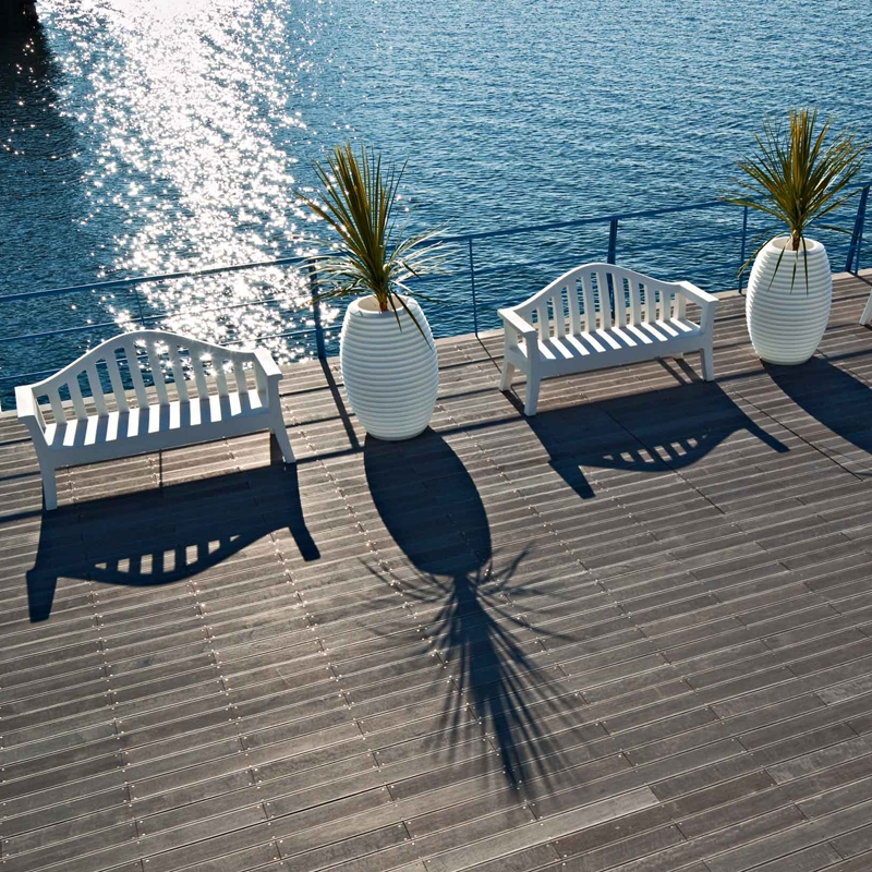 Banc extérieur GIULIETTA Blanc SERRALUNGA | SILVERA