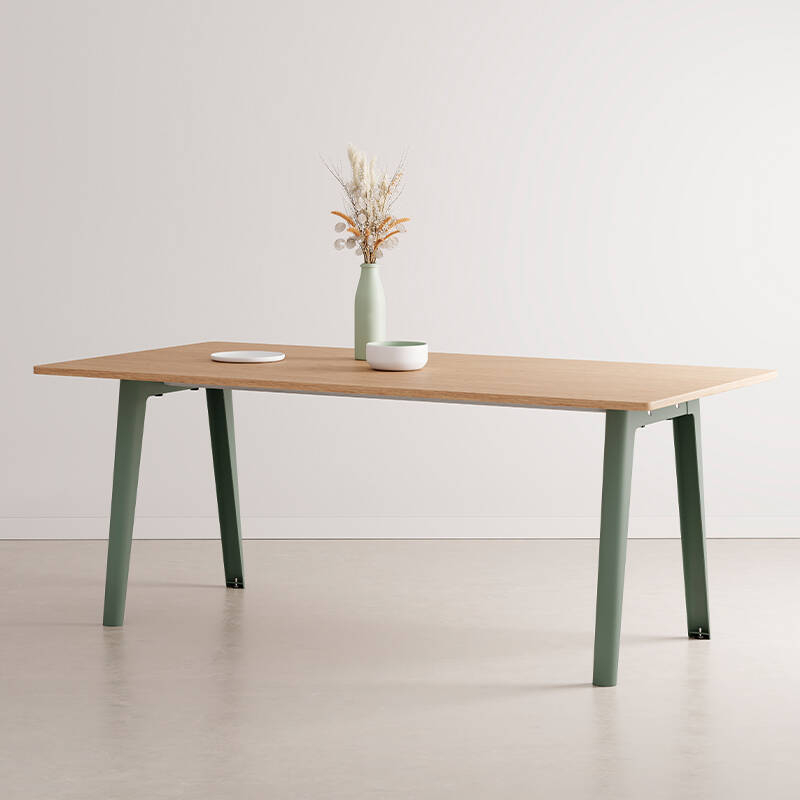 Dining Table NEW MODERN Chêne Gris Eucalyptus TIPTOE | SILVERA