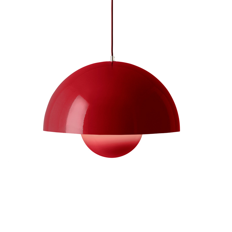 Suspension FLOWERPOT VP2 Rouge vermillon AND TRADITION | SILVERA