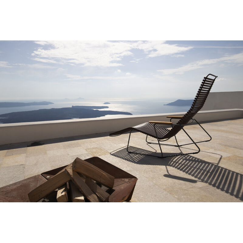 Outdoor Bench and Sunlounger Sunrocker CLICK Paprika HOUE | SILVERA
